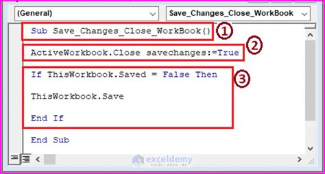 Excel VBA Save And Close Workbook Without Prompt