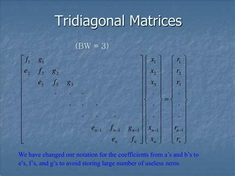 ppt tridiagonal matrices powerpoint presentation free download id 3307926