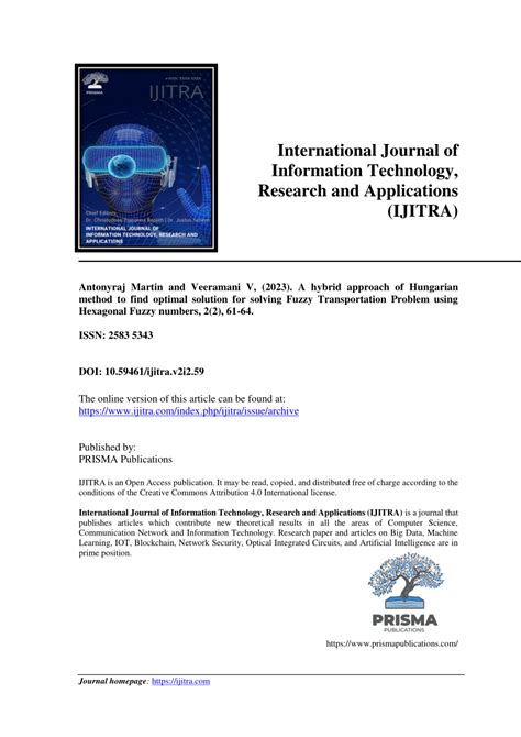 pdf hybrid approach of hungarian method to find optimal solution for solving fuzzy