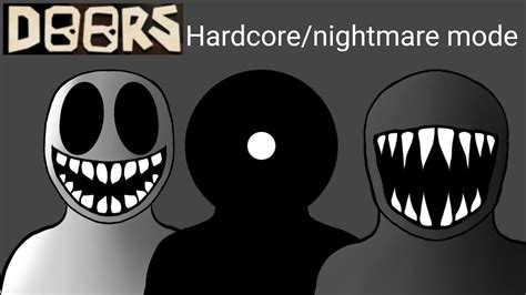 Roblox Doors Hardcore Nightmare Mode Entity Concepts Youtube
