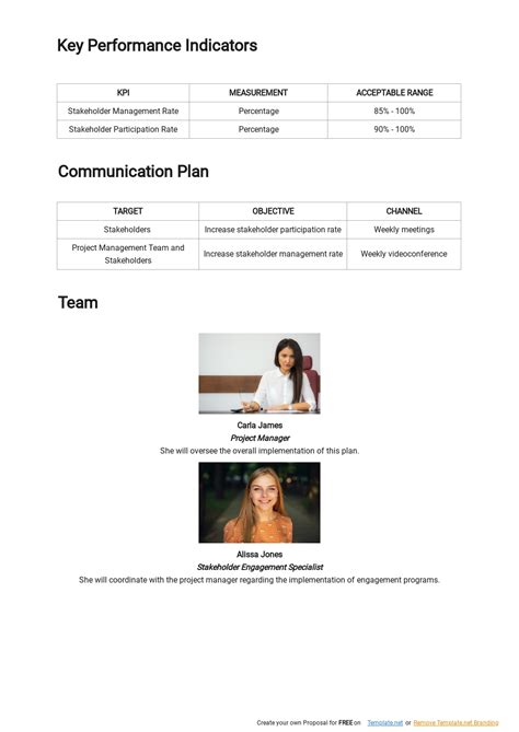 Free Simple Stakeholder Engagement Plan Template Google Docs Word