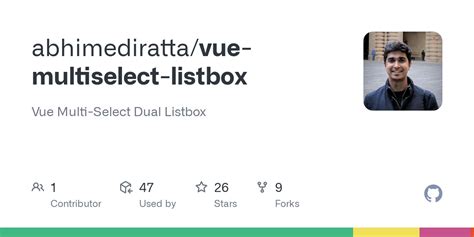 github abhimediratta vue multiselect listbox vue multi select dual listbox