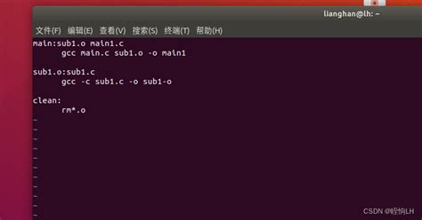 在ubuntu系统中使用gcc和makefile编写c程序 2、编写3个c语言源代码 f1 c f2 c main c 文件内容分别为以下内容 使用gcc将上 csdn博客