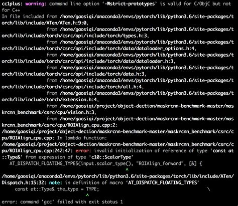 Build Error Error Command Gcc Failed With Exit Status 1 Issue