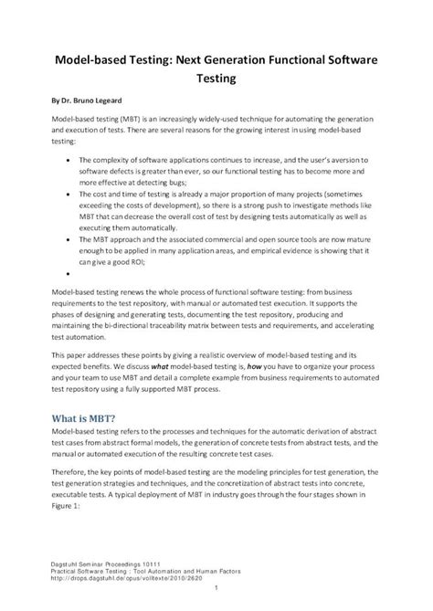 pdf model based testing next generation functional software · model based testing mbt