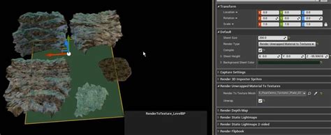 render an unwrapped static mesh material to textures unreal engine 4 27 documentation
