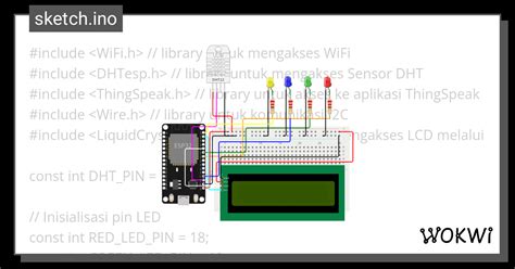 Sensor Suhu Dht22 Wokwi Esp32 Stm32 Arduino Simulator