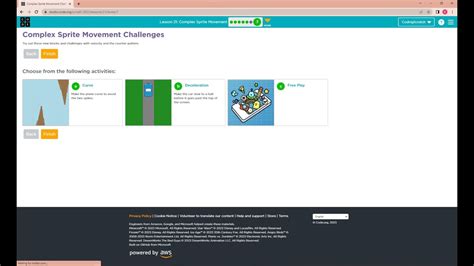 Code Org Lesson 21 Complex Sprite Movement Unit 3 Interactive