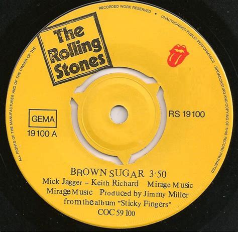 The Rolling Stones Brown Sugar 7si Germany 1971 Het Plaathuis
