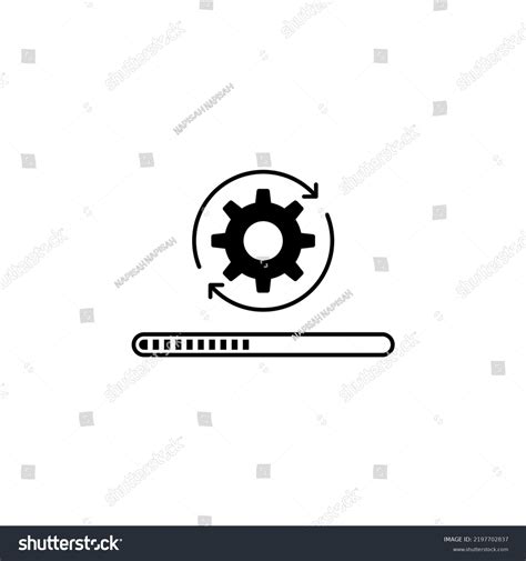 Loading Process Update System Icon Concept Stock Vector Royalty Free
