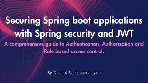 securing spring boot applications with jwt part 2 by dharshi balasubramaniyam medium