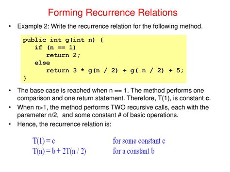 analysis of recursive algorithms ppt download