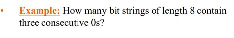 solved example how many bit strings of length 8 contain