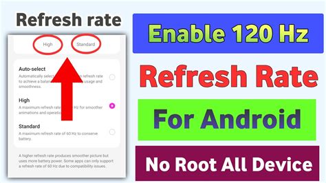 How To Change Phone Refresh Rate How To Increase Refresh Rate On