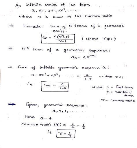 [solved] geometric series pls help me ro understand this geometric sequence course hero