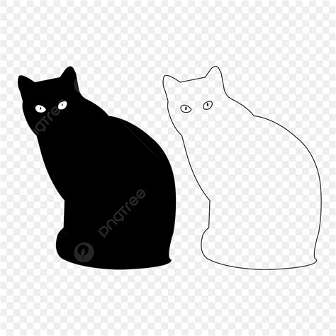 Cat Eps Silhouette PNG Images Cat Silhouette Vector Icon Eps Cat