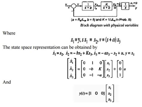 state space representation of continuous time systems