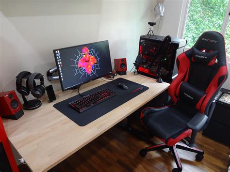 my setup simple computer desk computer desk setup computer room gaming room setup pc desk