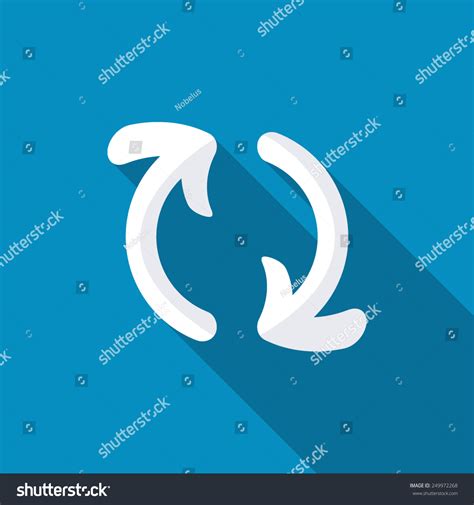 Two Gross Arrows Circle Rotating Clockwise เวกเตอรสตอก ปลอดคา