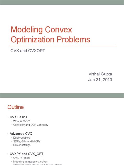 mod7 cvx cvxopt pdf linear programming mathematical optimization