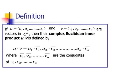 ppt 10 4 complex vector spaces powerpoint presentation free download id 466139