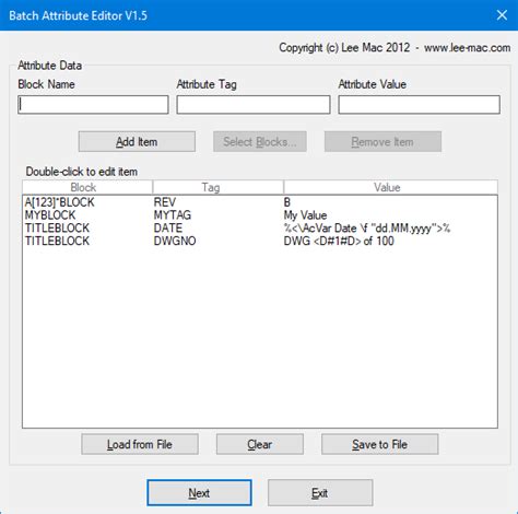 Batch Attribute Editor AutoLISP Visual LISP DCL AutoCAD Forums
