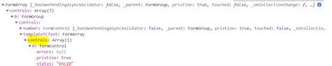 angular accesing to controls of nested form array stack overflow