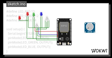 Pruebas Leds Wokwi ESP32 STM32 Arduino Simulator