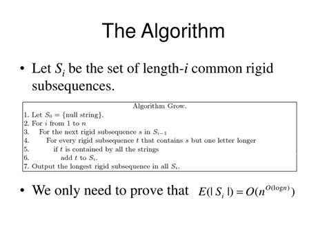 ppt longest common rigid subsequence powerpoint presentation free download id 424601