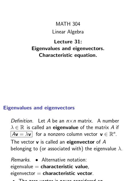 lect3 08web pdf eigenvalues and eigenvectors functional analysis
