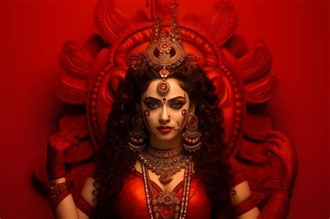 Premium Photo Hindu Goddess Durga Generated By Ai