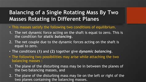 balancing theory of machine ppt
