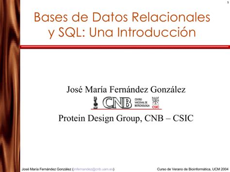 bases de datos relacionales y sql una introduccion