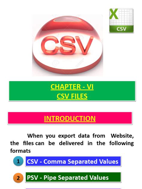 chapter 06 csv files download free pdf comma separated values computer programming