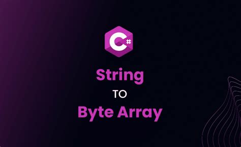 String To Byte Array Conversion In C Tutorial 2025