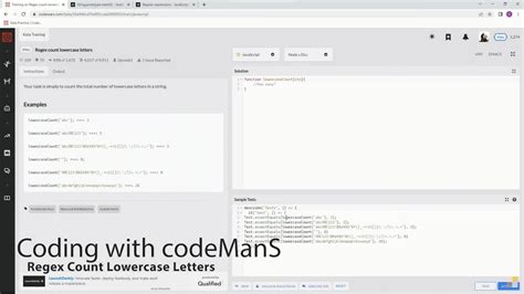 Codewars 8 Kyu Regex Count Lowercase Letters Javascript YouTube
