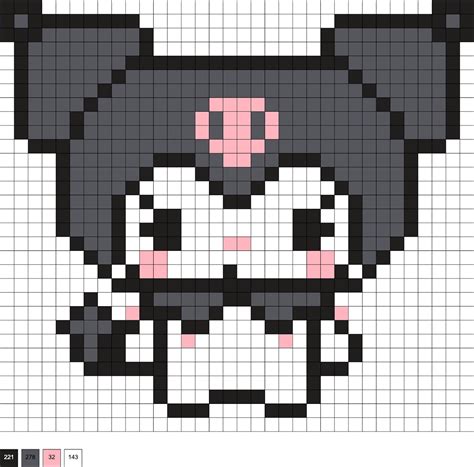 Kuromi Perler Beads 20 Free Patterns