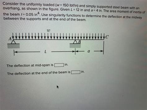 solved use singularity functions to determine the deflection