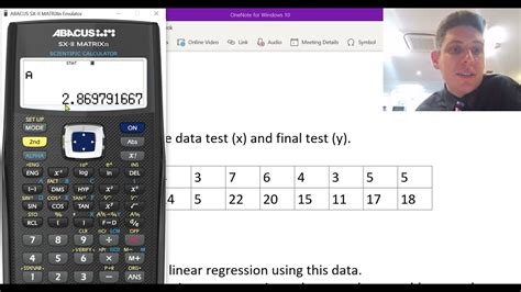 Linear Regression On TI Nspire And Abacus Calculators YouTube