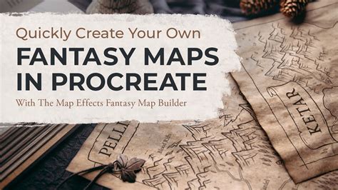 Quickly Create Fantasy Maps In Procreate Map Effects Fantasy Map
