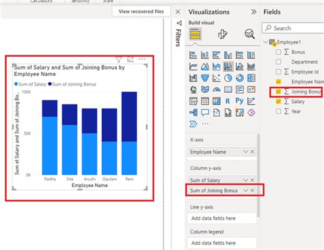 Power BI Create A Combo Chart GeeksforGeeks