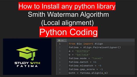 Smith Waterman Local Sequence Coding With Python How To Install