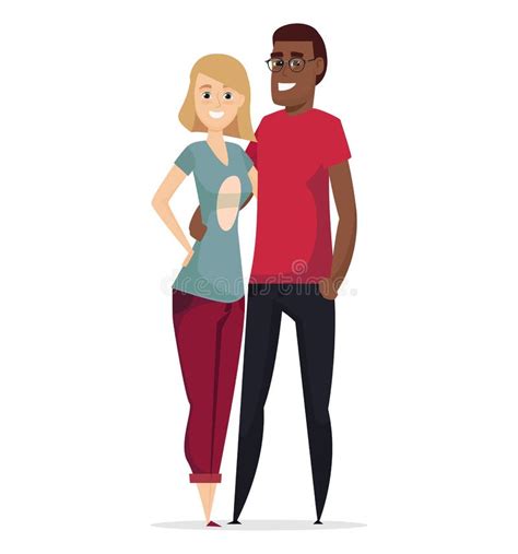 Young Interracial Cartoon Telegraph