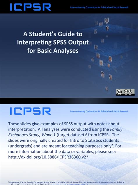 an introduction to interpreting common spss outputs for basic quantitative analyses pdf