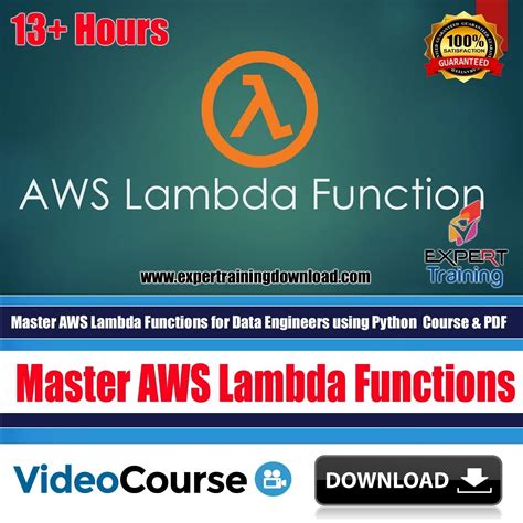 master aws lambda functions for data engineers using python course and pdf guides expert training