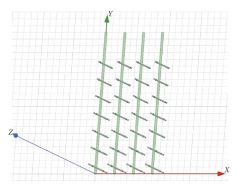 the 4 yagi uda antenna array model each antenna has 7 elements download scientific diagram