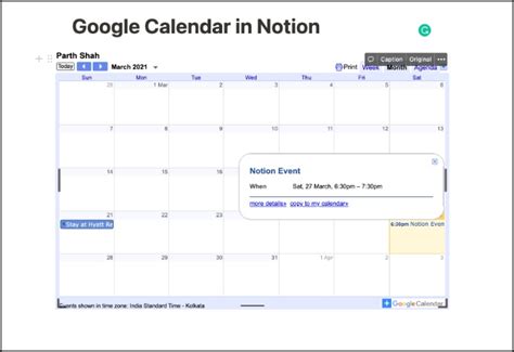 How To Embed Google Calendar In Notion TechWiser