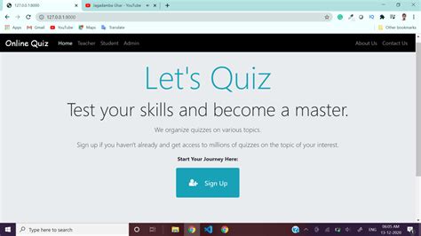 quiz application in django free source code