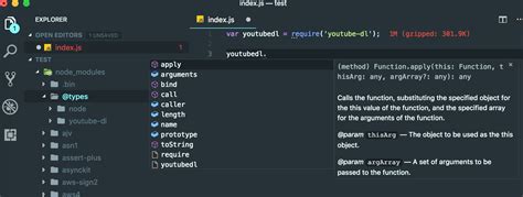 Visual Studio Code Intellisense Not Working For NPM Package Stack
