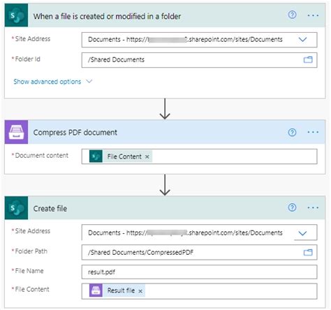 how to optimize pdf size using power automate power automate microsoft flow azure logic apps